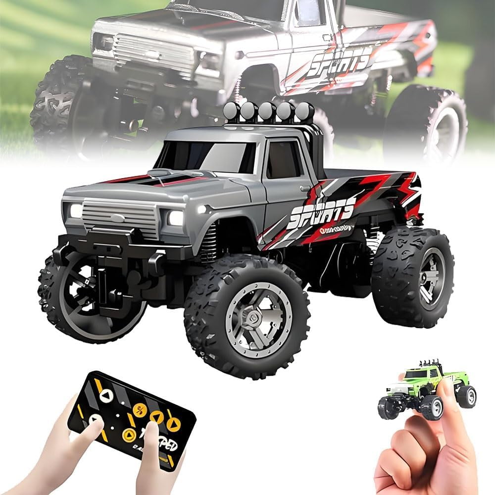 RipRush Mini Monster 1:64 Off-Road LED Alloy Racer – Rip Rush Compact ...