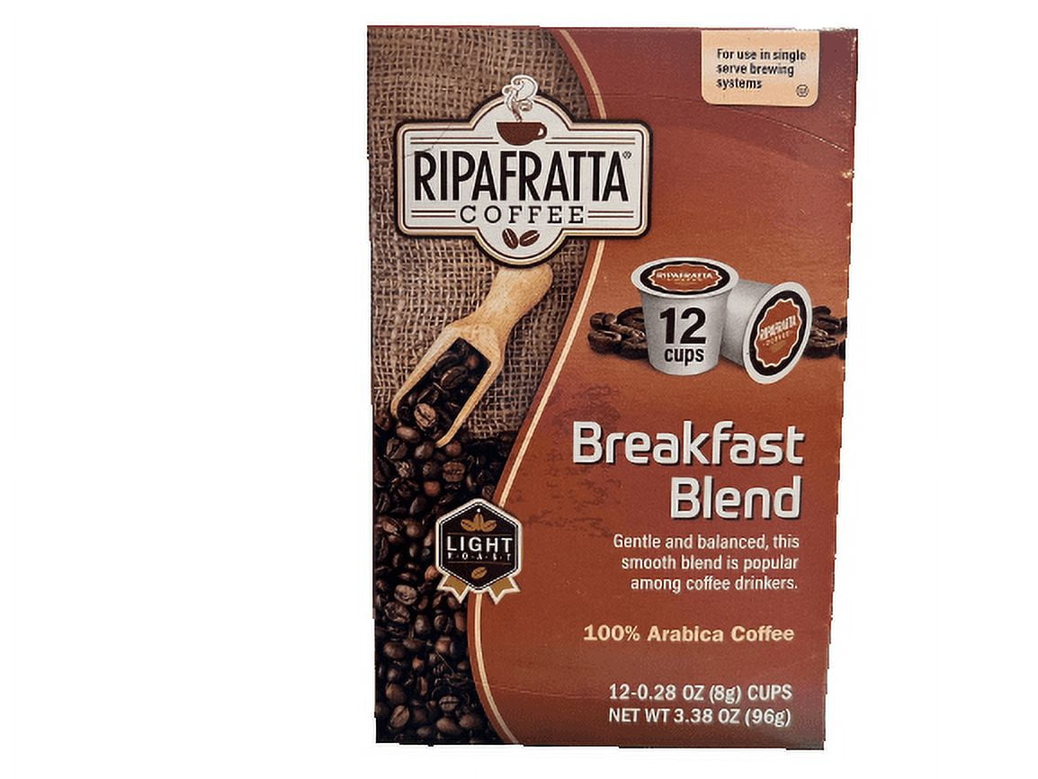 Ripafratta Breakfast Blend Coffee, Light Roast, Single Serve Cup, 12 Ct - Walmart.com