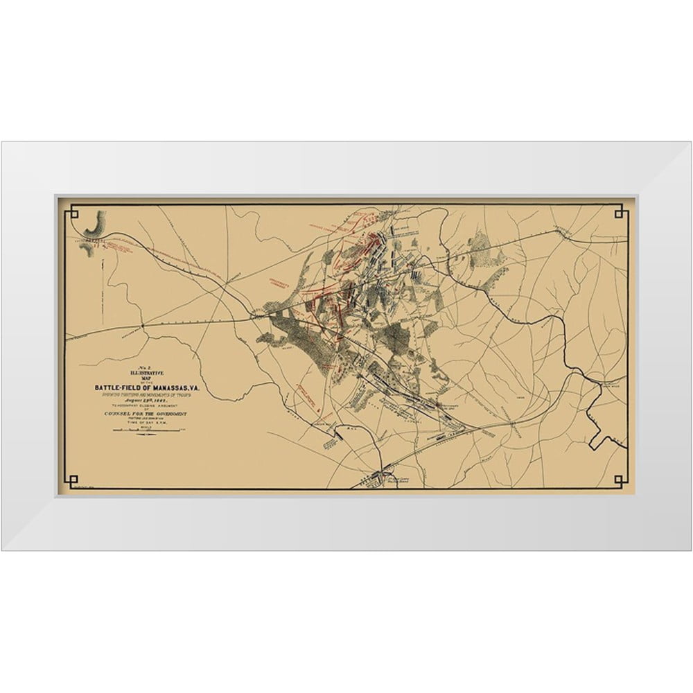 Ripley 24x14 White Modern Wood Framed Museum Art Print Titled ...