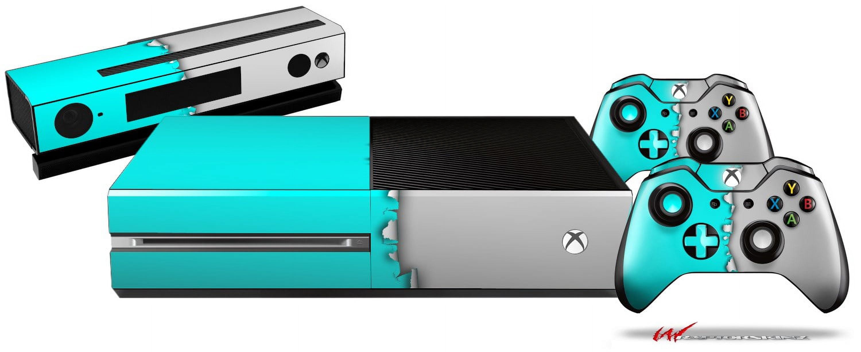 Ripped Colors Neon Teal Gray - Skin Bundle Decal Style Skin fits XBOX ...
