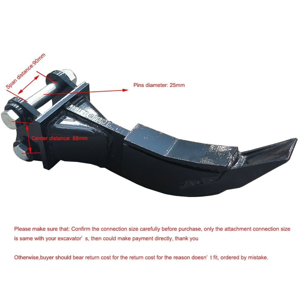 Ripper Attachment For 1ton to 1.5ton Mini Excavator Small Digger ...
