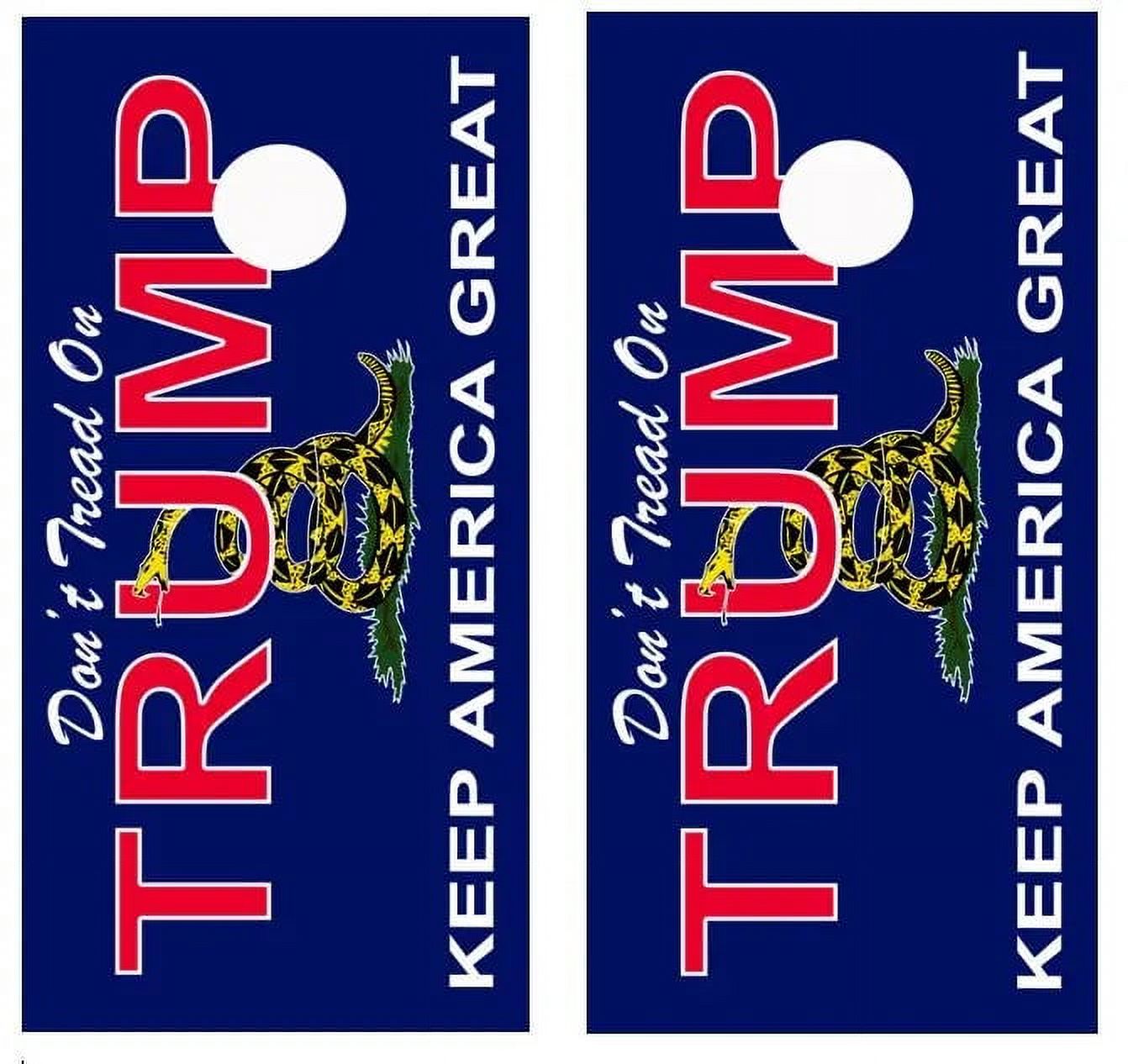 Ripper Graphics Don't Tread on Trump Multi Game Cornhole Board Skin ...