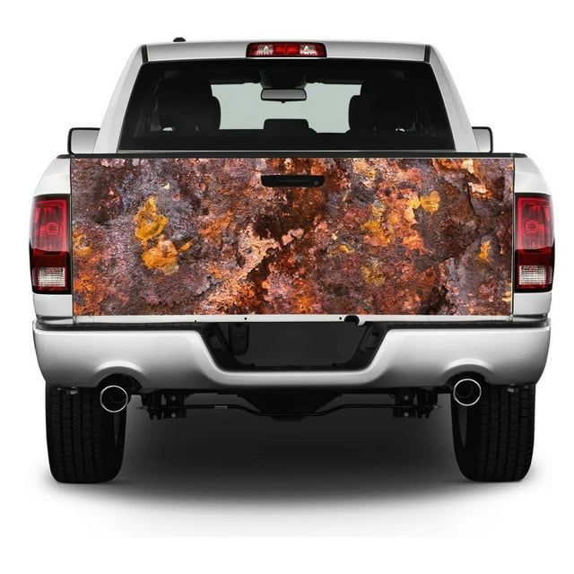 Ripper Graphics Rusted Tailgate Wrap Vinyl Graphic Decal for Truck ...