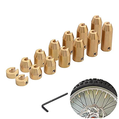 Rippin Moto 14-Pack Motorcycle Wheel Weight Kit | Reusable Brass Spoke ...