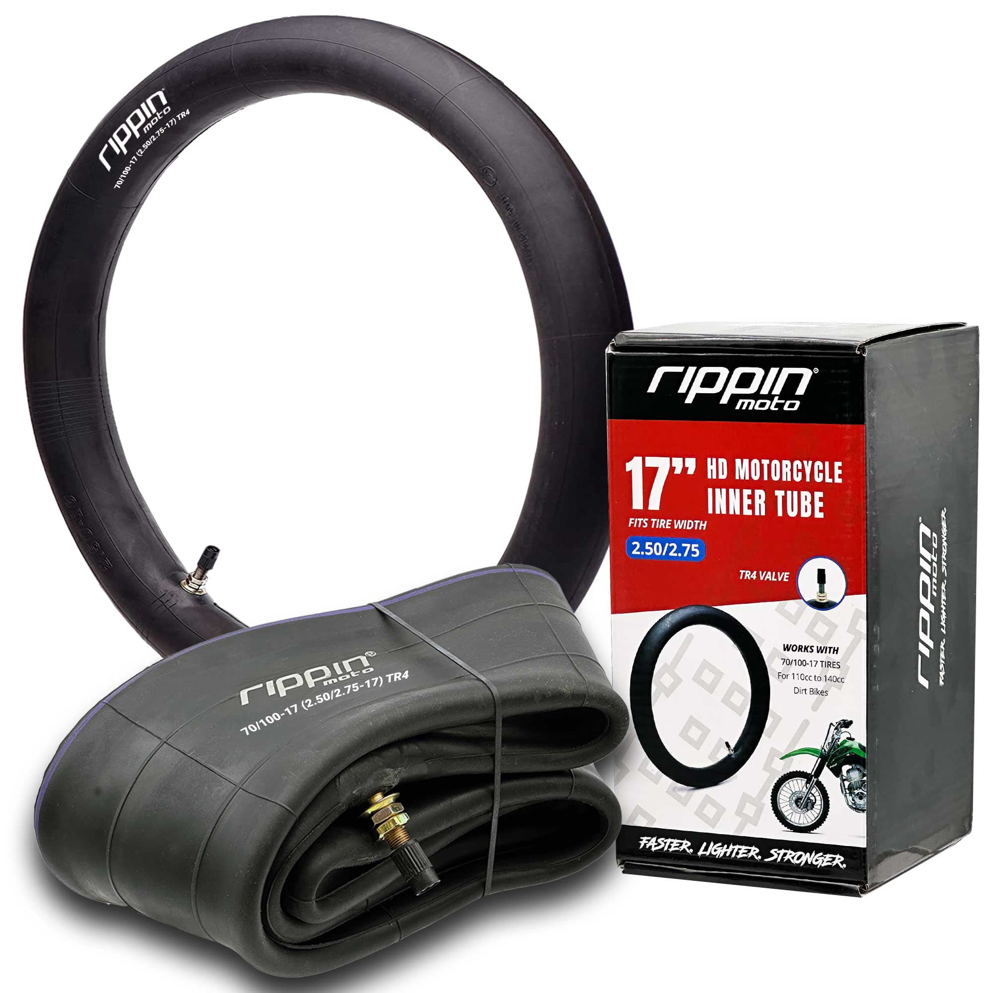 Rippin Moto 70/100-17 Heavy Duty 17" Dirt Bike Inner Tube, 3mm Thick ...