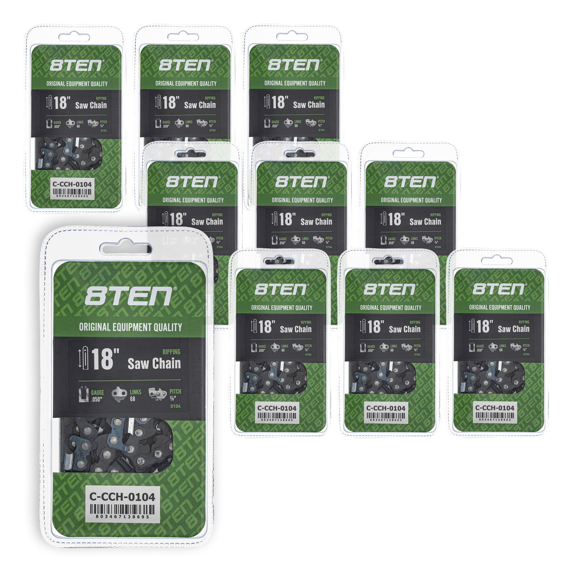 Ripping Chainsaw Chain 18 inch .050 3/8 68DL for Husqvarna Poulan 10 ...