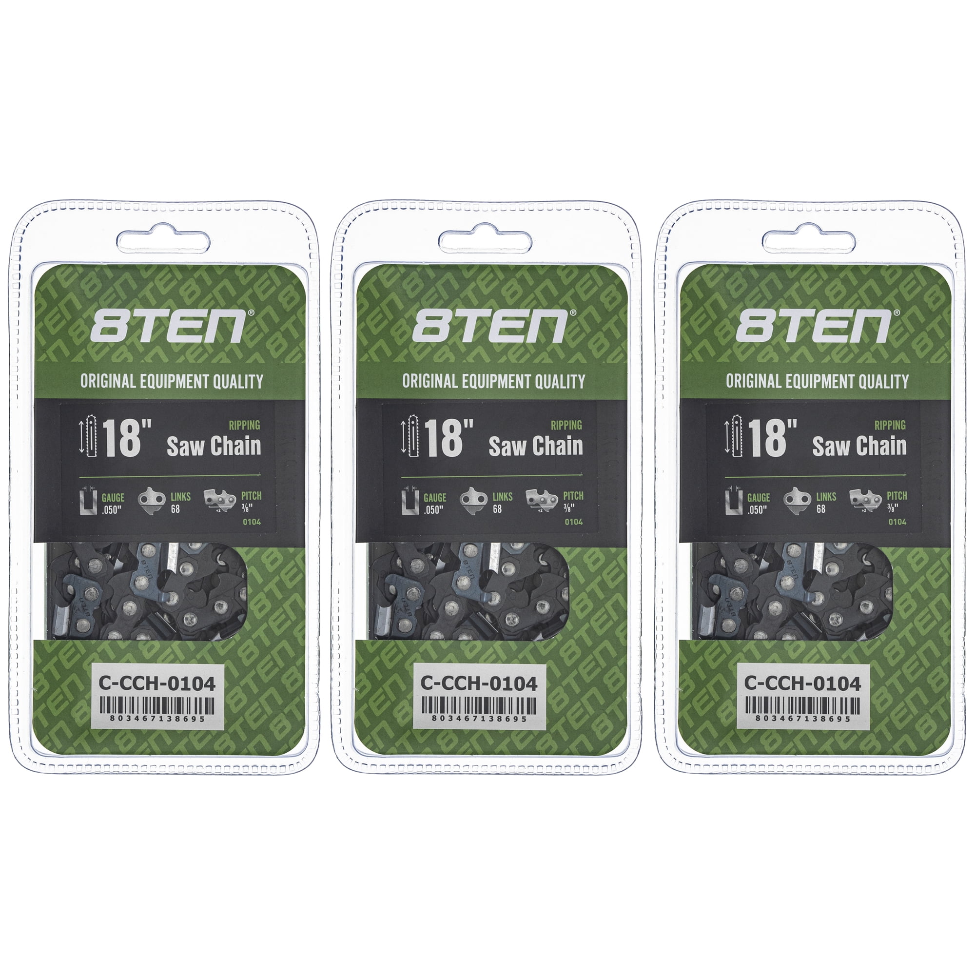 Ripping Chainsaw Chain 18 inch .050 3/8 68DL for Husqvarna Poulan 3 ...