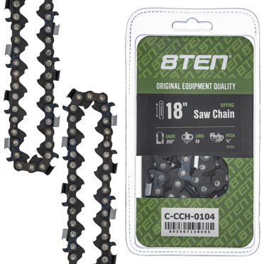 8TEN Chainsaw Chain 18 inch 3/8 Pitch for Poulan Jonsered Husqvarna 2 ...