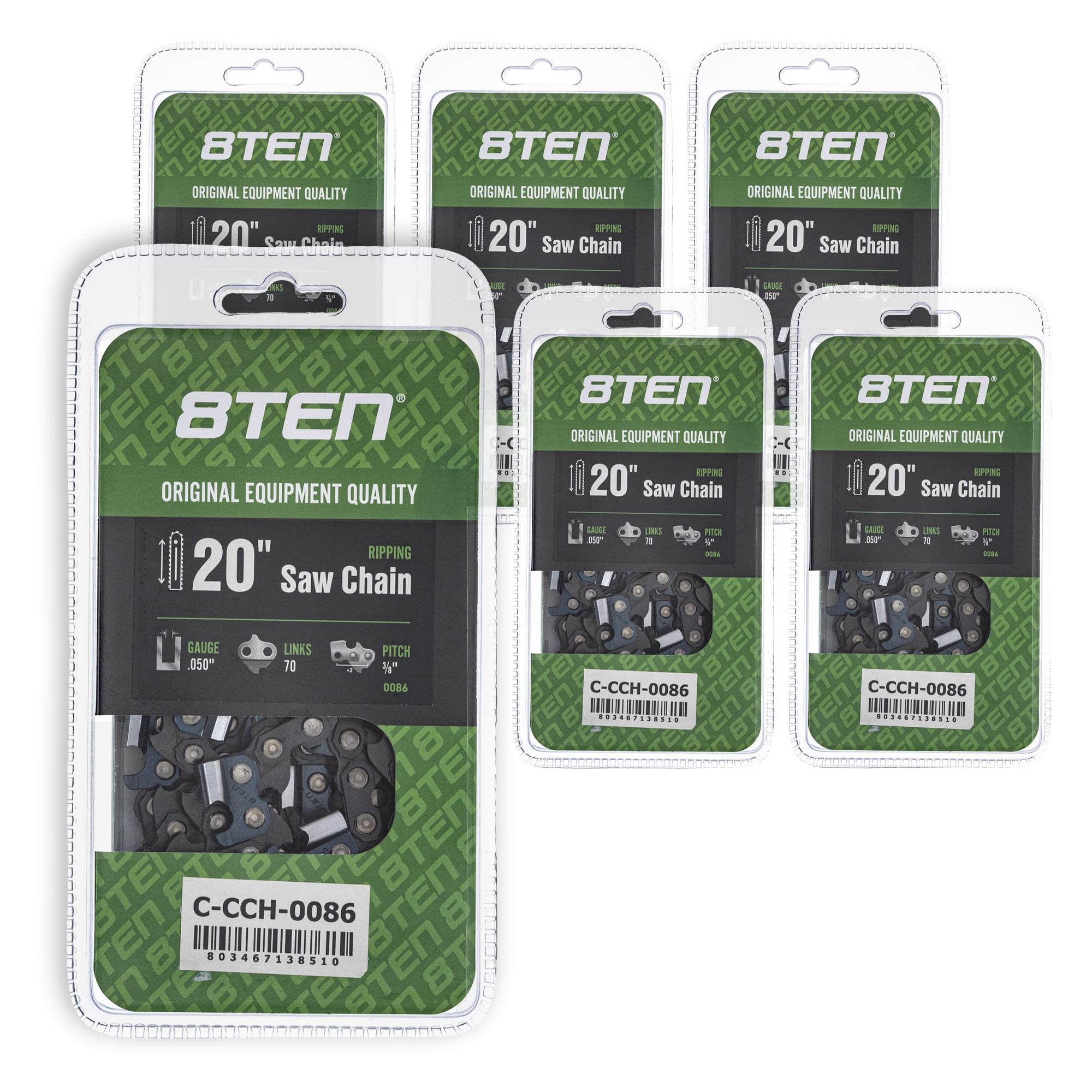 Ripping Chainsaw Chain 20 inch .050 3/8 70DL for Echo Poulan Jonsered 6 ...