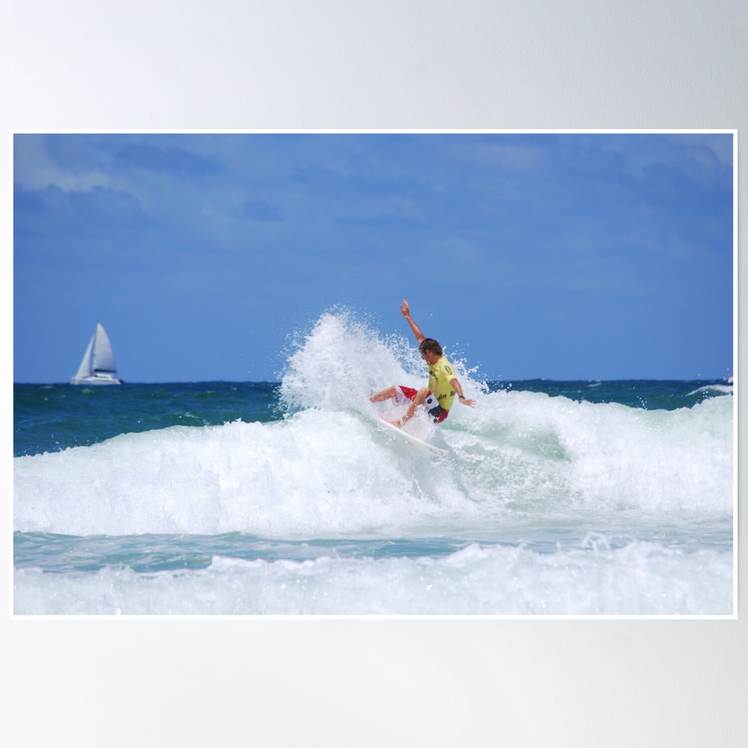 Ripping The Surf - Narraneck - Gold Coast Poster Wall Art, Modern Wall ...