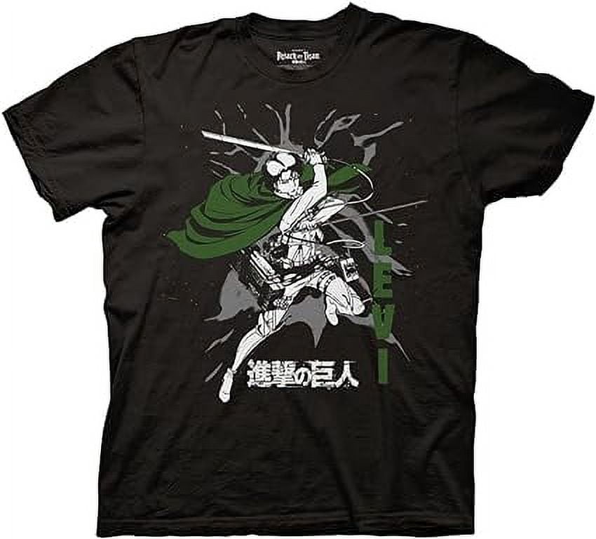 Ripple Junction Attack on Titan Men's Short Sleeve T-Shirt Captain Levi ...