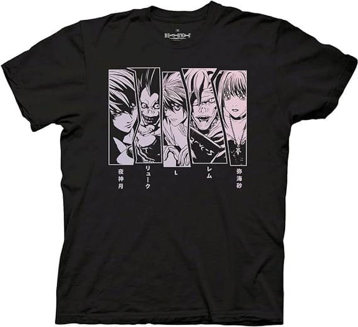 Ripple Junction Death Note Character Panels Adult Anime T-Shirt ...