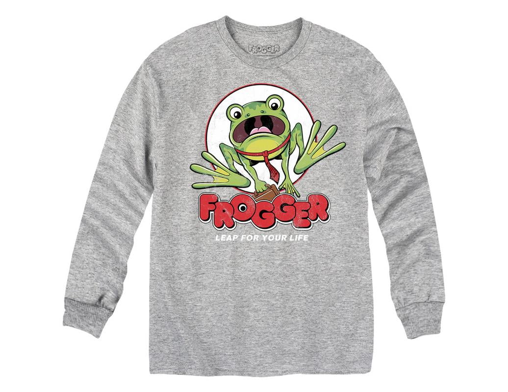 Ripple Junction Frogger Leap for Your Life Long Sleeve Crew T-Shirt ...