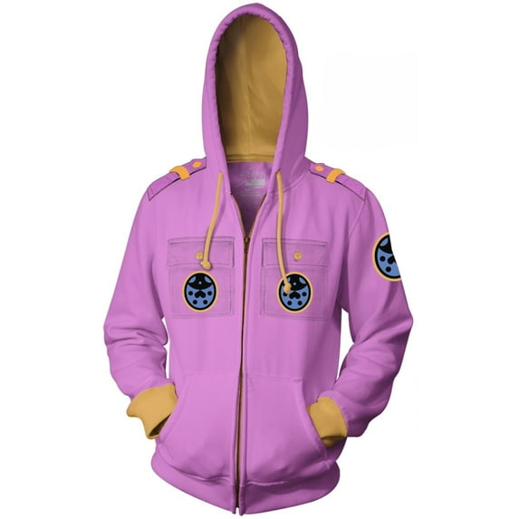 JoJo's Bizarre Adventure Men's Full Zip Hooded Sweatshirt w/Chest ...
