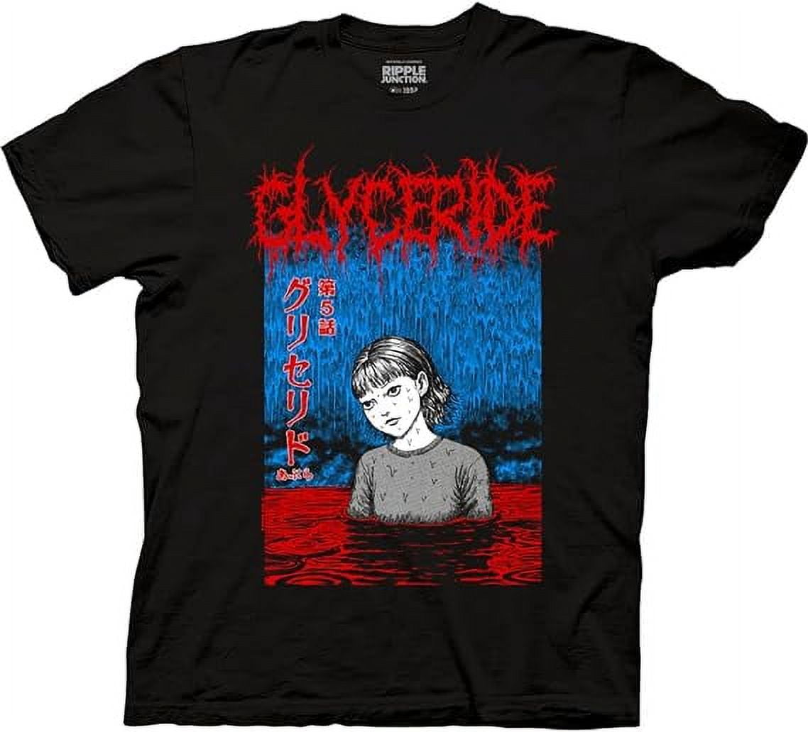 Ripple Junction Junji Ito Girl in Water Adult Crew Neck T-Shirt ...