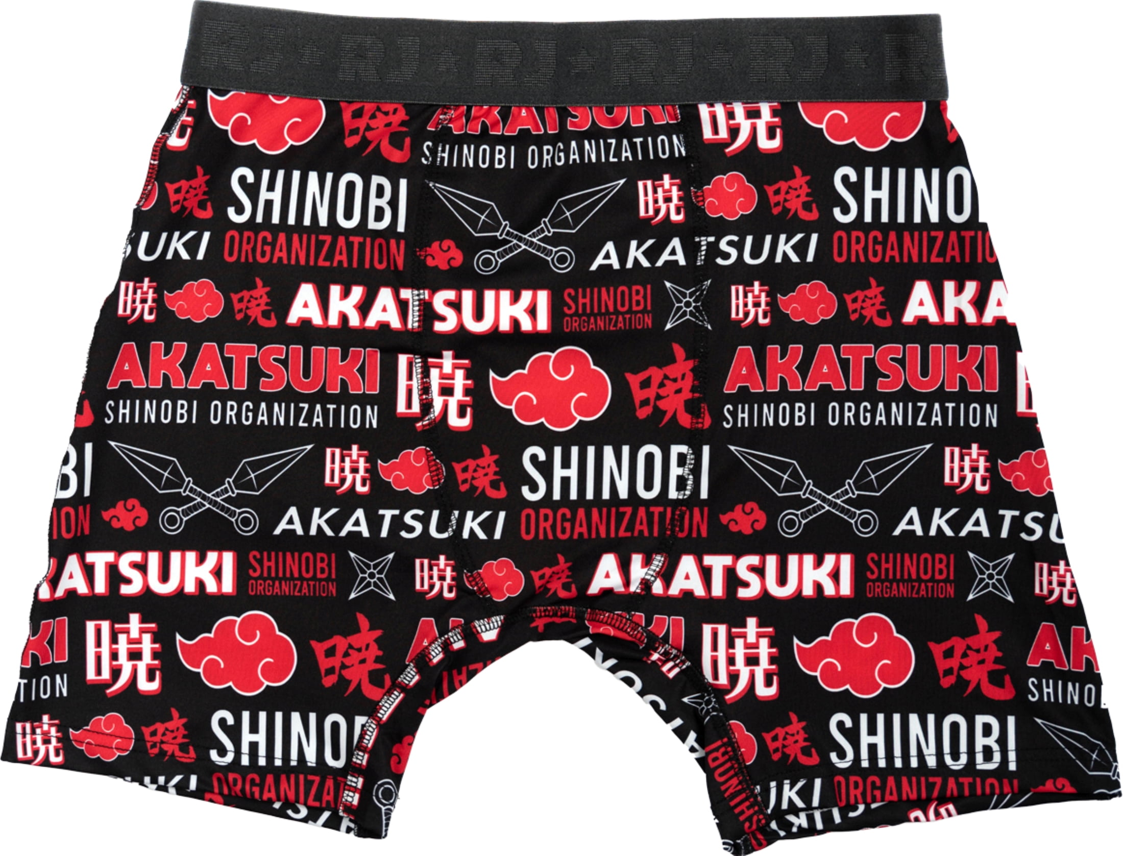 Naruto Shippuden Men's Boxer Briefs Akatsuki Shinobi Organization Anime ...