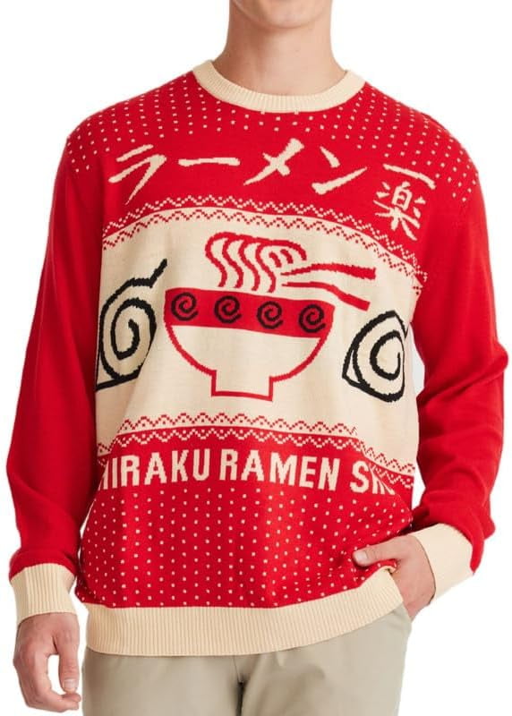 Ripple Junction Naruto Shippuden Men's Pullover Sweater Ichiraku Ramen ...