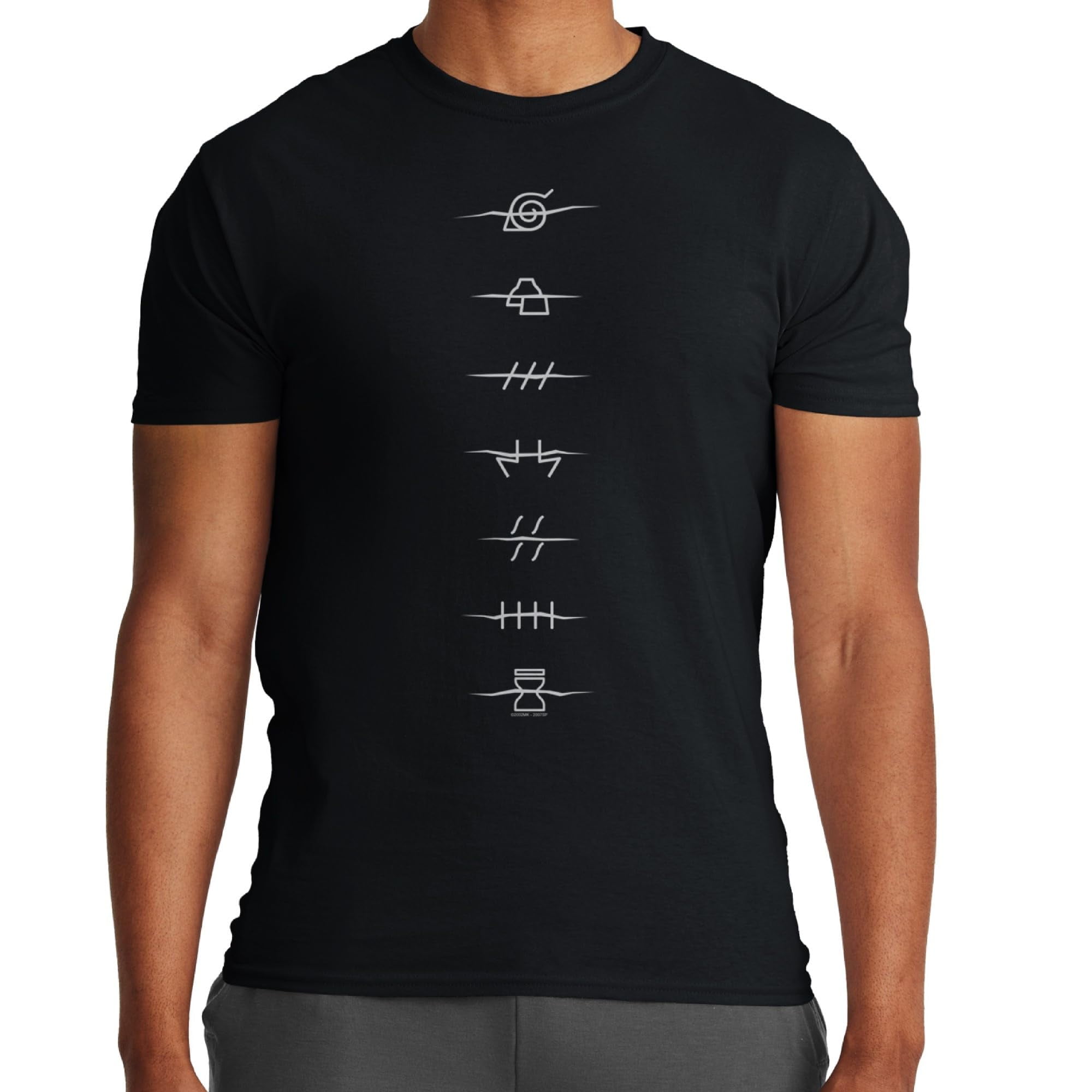 Ripple Junction Naruto Shippuden Men's T-Shirt Anti-Village Symbols ...