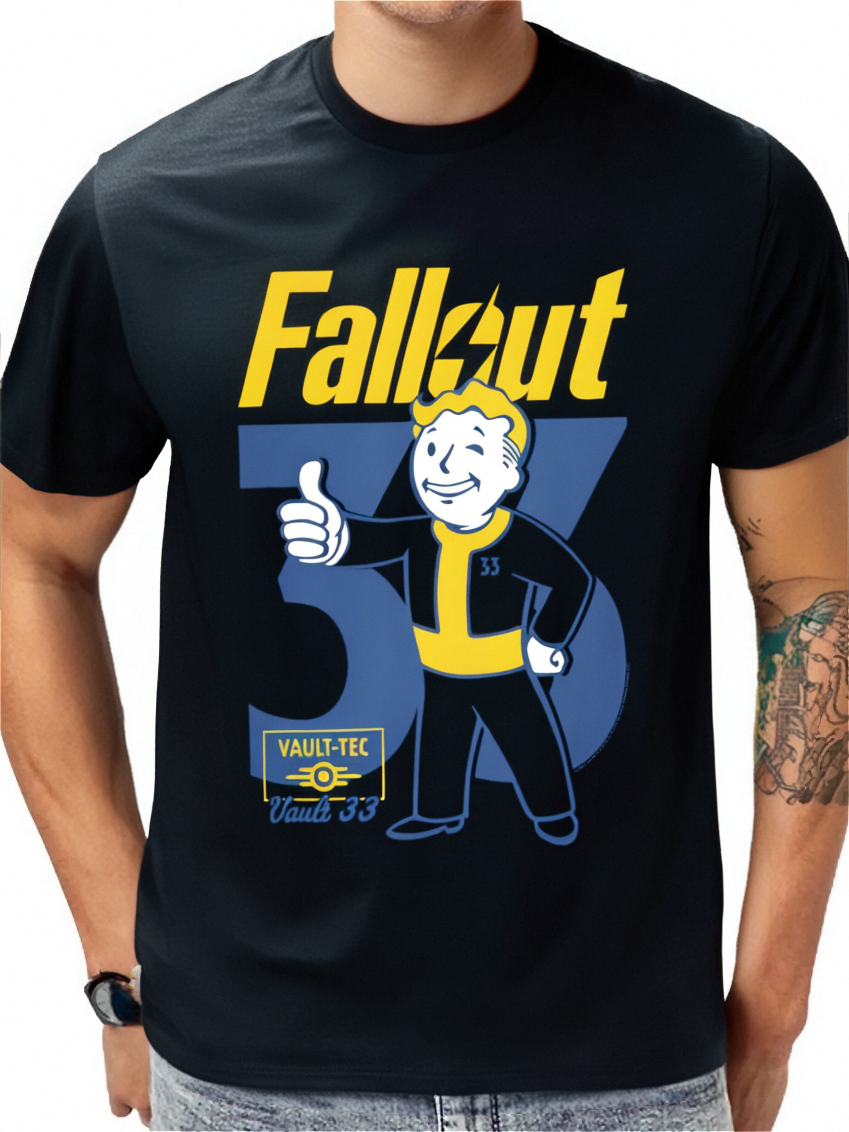 Ripple Junction x Fallout TV Series 33 Vault Boy Pose T-Shirt Soft and ...