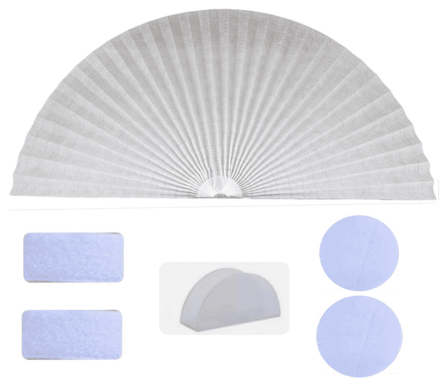 Ripple Shape Arch Window shade Window Pleated Blinds Half Circle Window ...