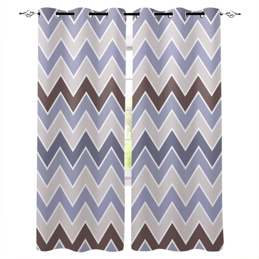 Ripple Simple Red White Black Window Curtains Living Room Fabric Drapes ...