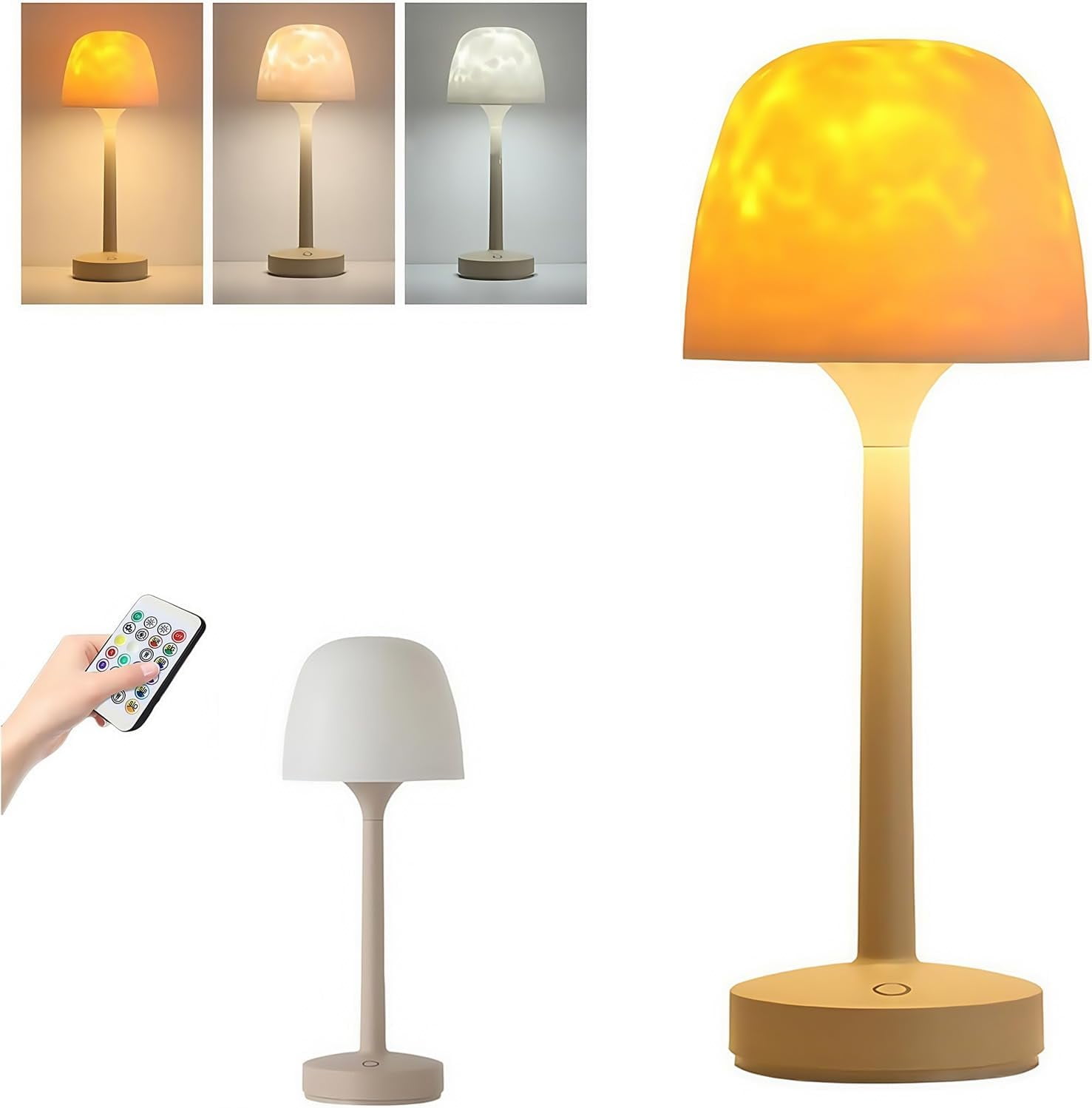 RippleGlow Dual-Mode Ambient Lamp – 16 Color RGB LED Water Ripple ...