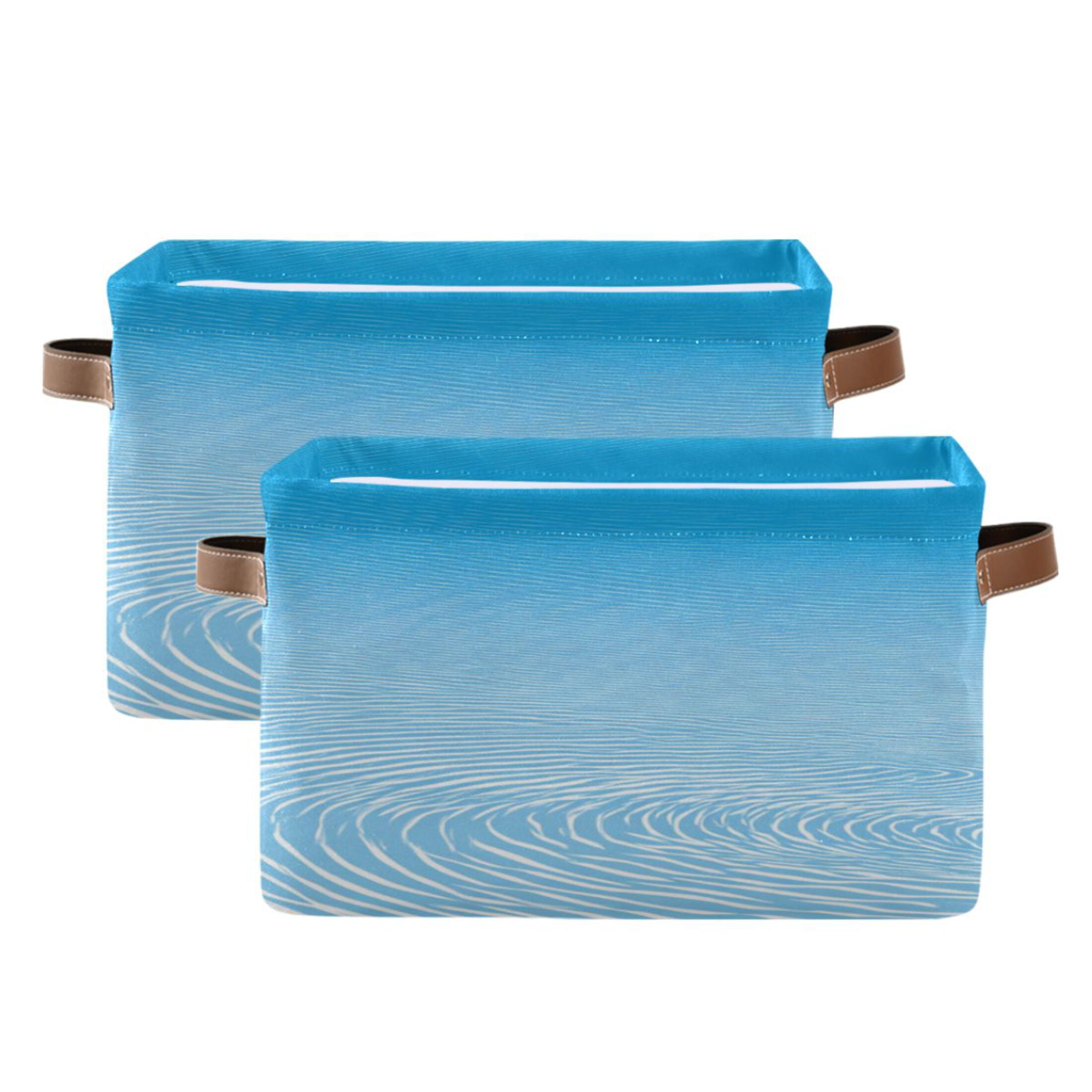 Ripples in Water Square Storage Bins with Handles Collapsible ...