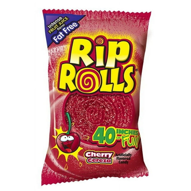 Rips 34618 Rip Rolls Cherry 1.4 Oz 288Ct Case - Walmart.com