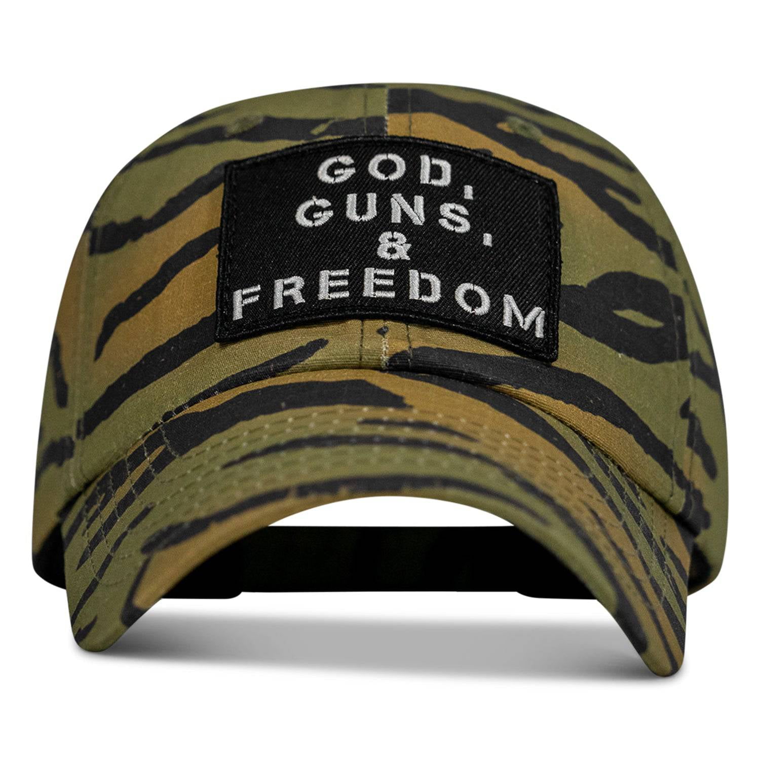 Ripstop God, Guns And Freedom Lifestyle Patch Low Profile Hat Jungle ...