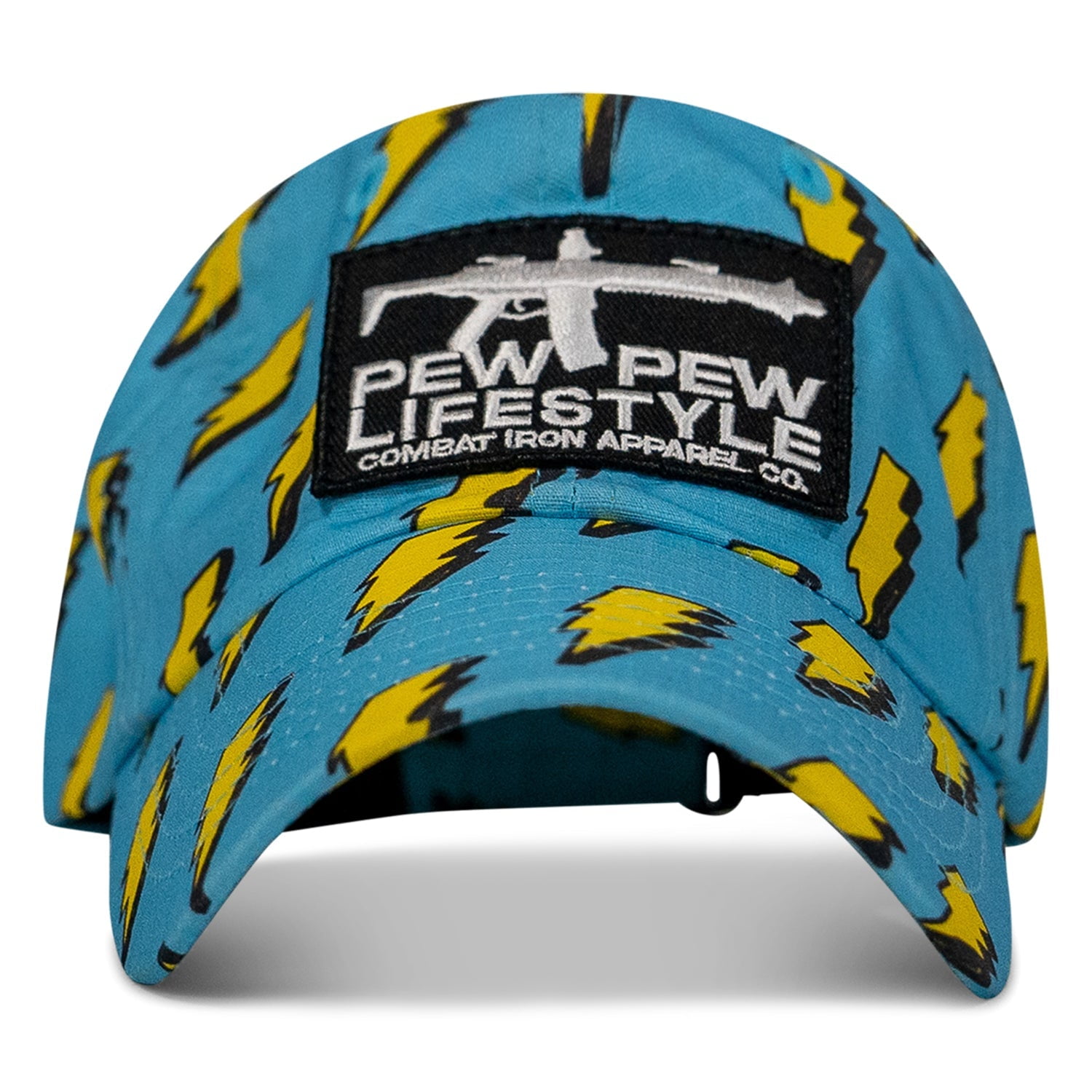 Ripstop Pew Pew Lifestyle Patch Low Profile Hat Electric Bolt - Walmart.com