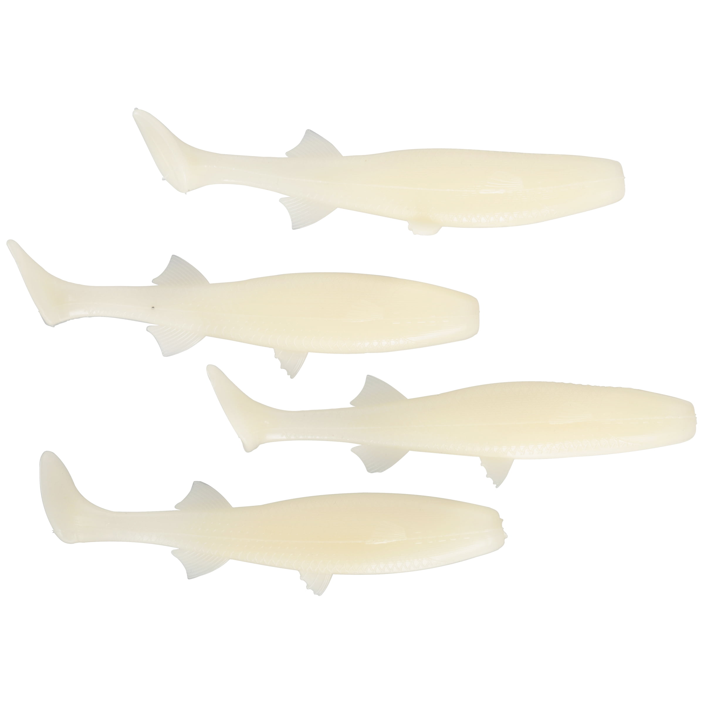 Riptide 5 In. Nite Glow Mullet Saltwater Fishing Lures 4 Count Durable ...