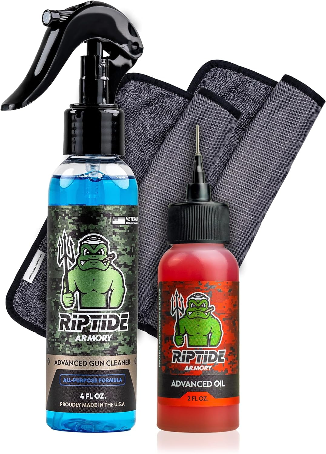 Riptide Armory Advanced Gun Cleaner & Gun Oil Kit - Cleans, Lubes, Protects Targeted Long ...