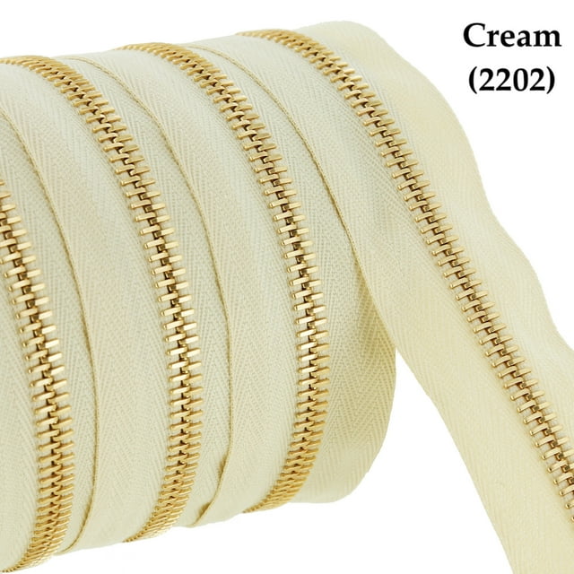 Riri Zipper, Continuous Chain, Combi, Brass Teeth (GO) - Walmart.com