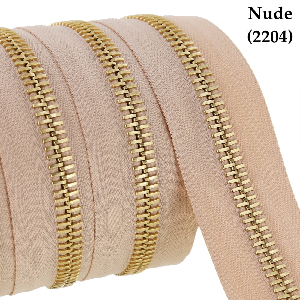 Riri Zipper, Continuous Chain, Combi, Brass Teeth (GO) - Walmart.com