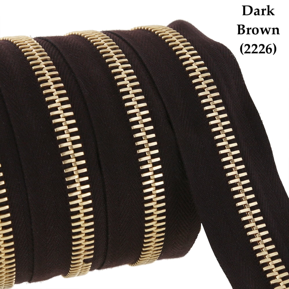 Riri Zipper, Continuous Chain, Combi, Brass Teeth (GO) - Walmart.com