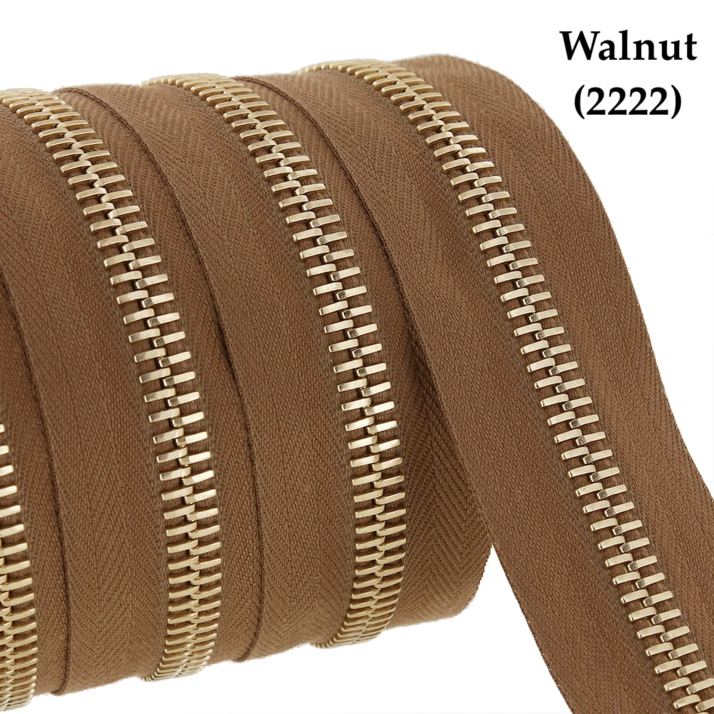 Riri Zipper, Continuous Chain, Combi, Brass Teeth (GO) - Walmart.com