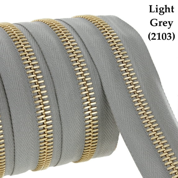 Riri Zipper, Continuous Chain, Combi, Brass Teeth (GO) - Walmart.com
