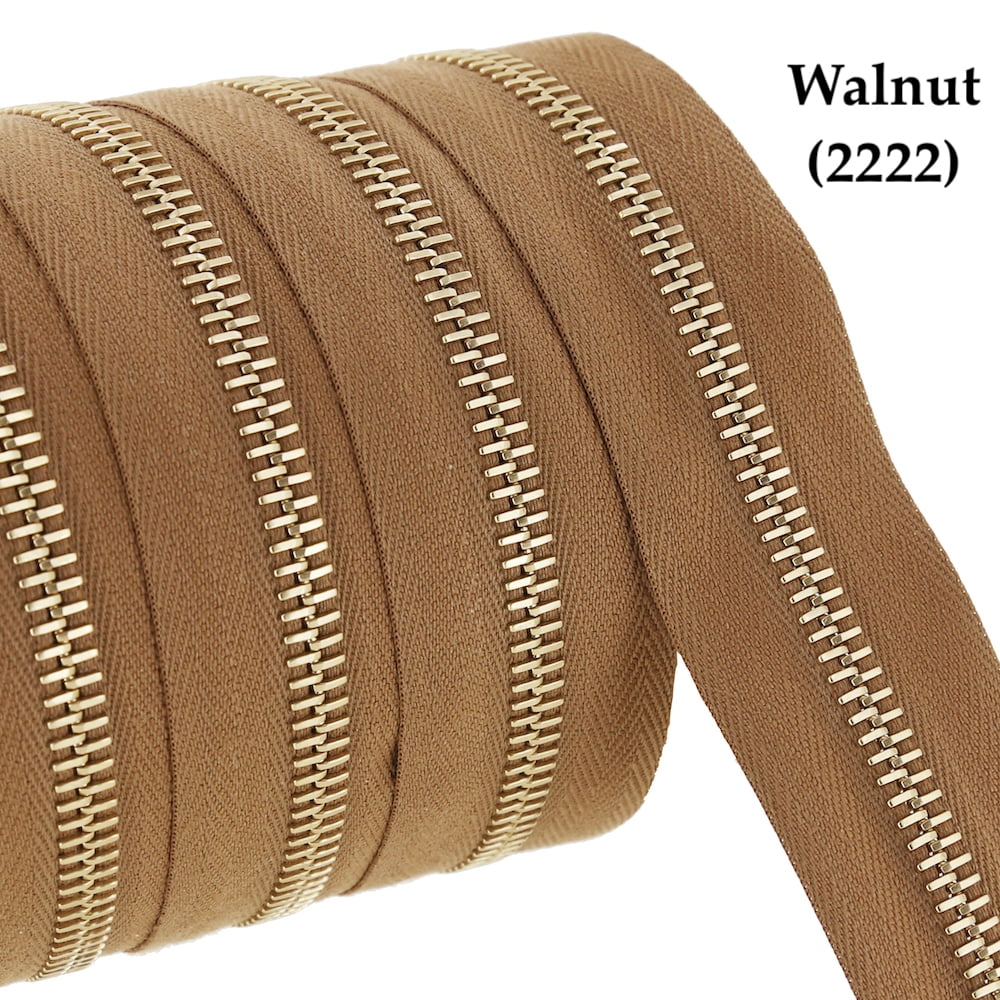 Riri Zipper, Continuous Chain, Combi, Brass Teeth (GO) - Walmart.com