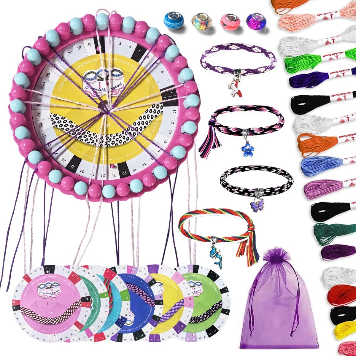 Rirool Girls Friendship Bracelet Making Kit, Crafts for Girls Age 8-12 ...