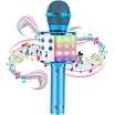 Ledeez Wireless Bluetooth LED Karaoke Microphone Set of 2, Pink ...
