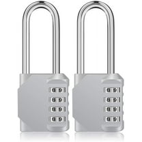 4-Digit Combination Lock, Outdoor Waterproof, Resettable for Gym ...