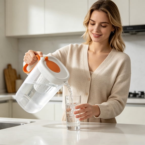 Rirozkan Refrigerator Cold Brew Pitcher, Large Plastic Beverage ...