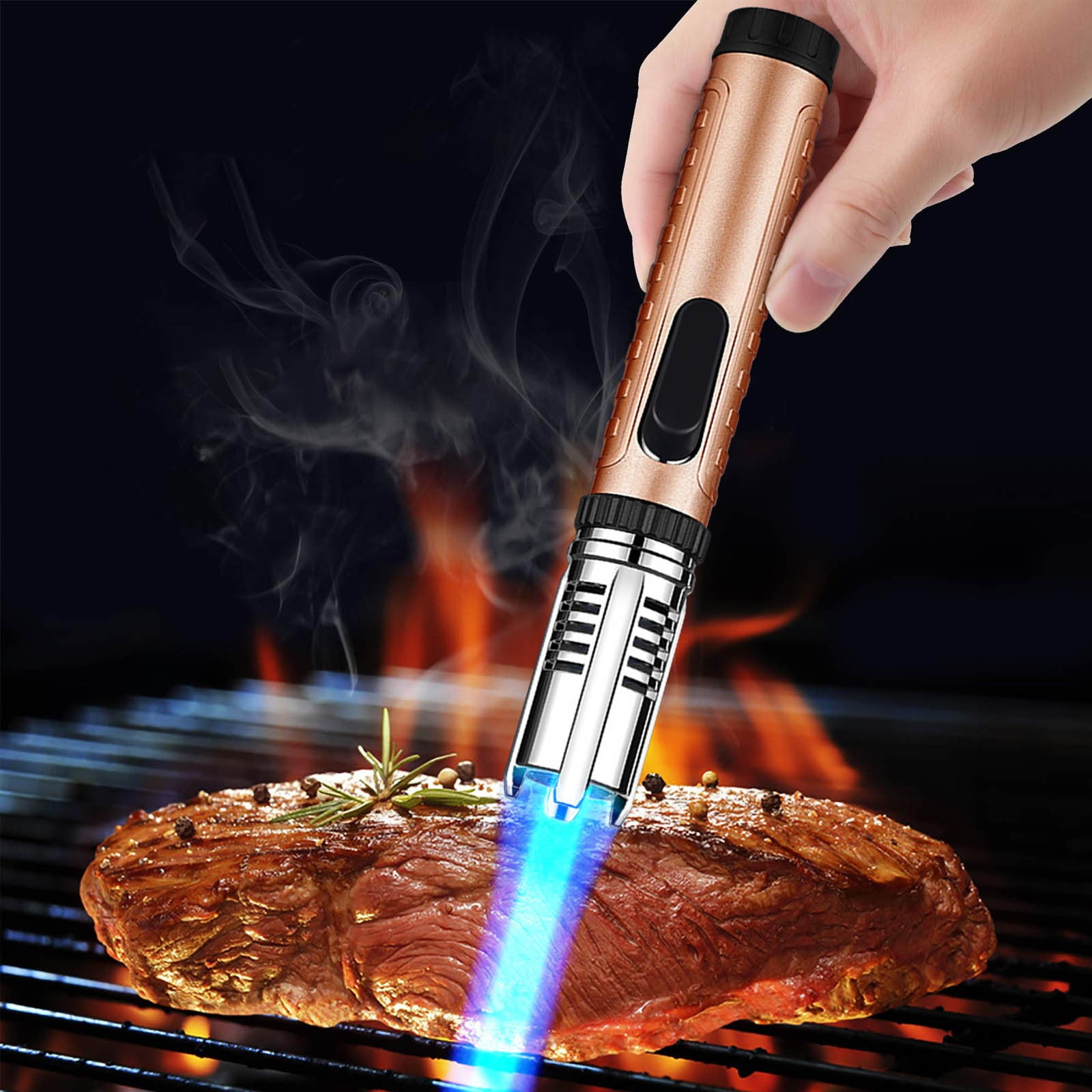 Rirozkan Torch Lighter, Windproof Butane Lighter with Adjustable Flame ...