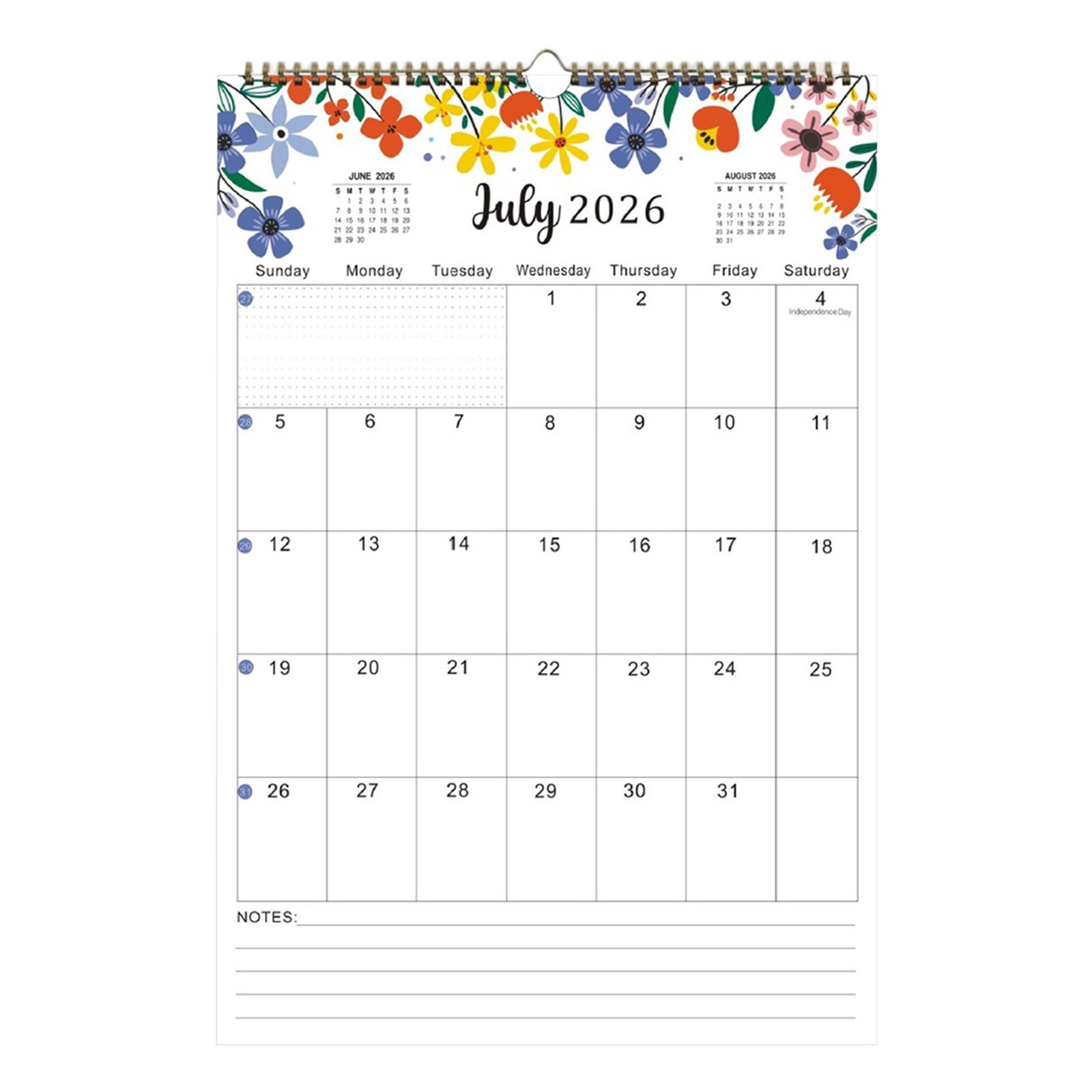 Rirozkan Wall Calendar 2026-2027, 18 Month Planner July 2026 to ...