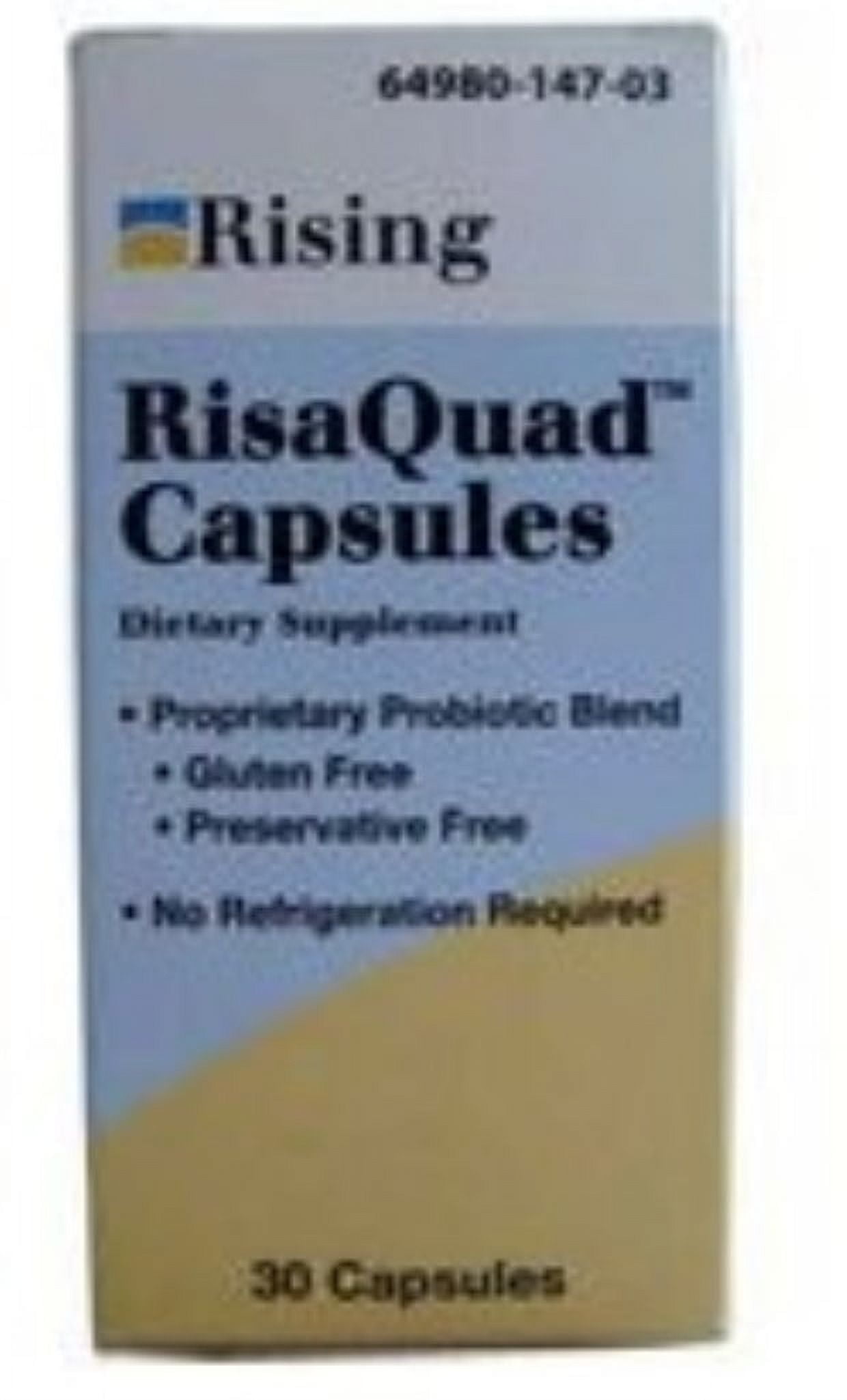 Risaquad Capsules, Probiotic Dietary Supplement 30 ea (Pack of 6 ...