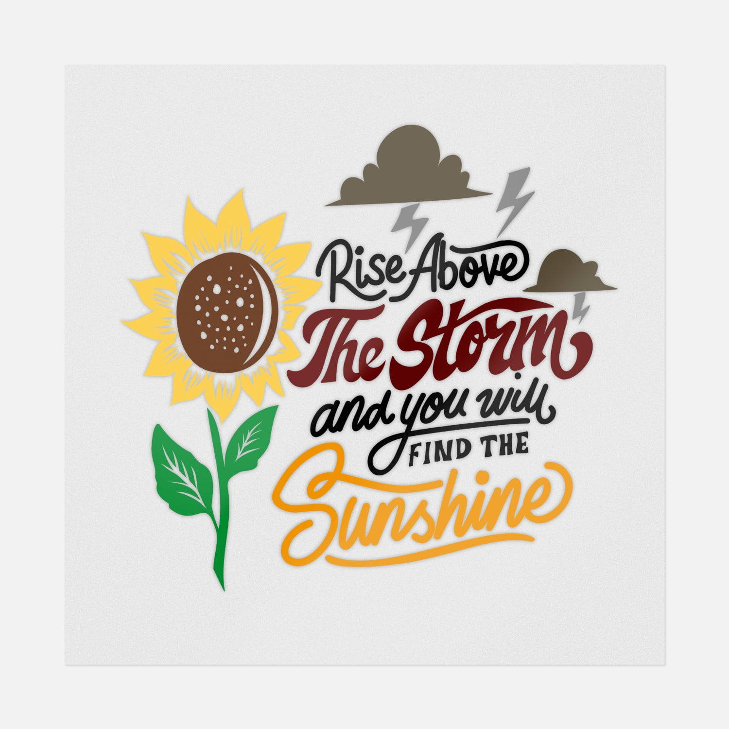 Rise Above The Storm Transfer - Walmart.com