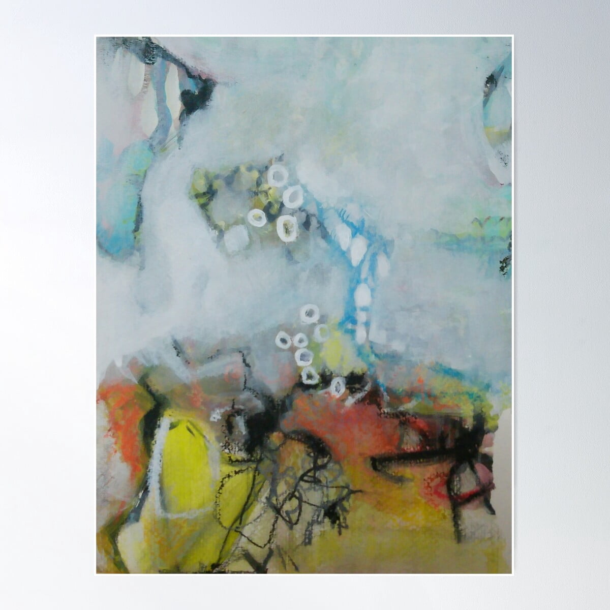 Rise And Fall High Contrast Mixed Media Poster Wall Art, Modern Wall ...