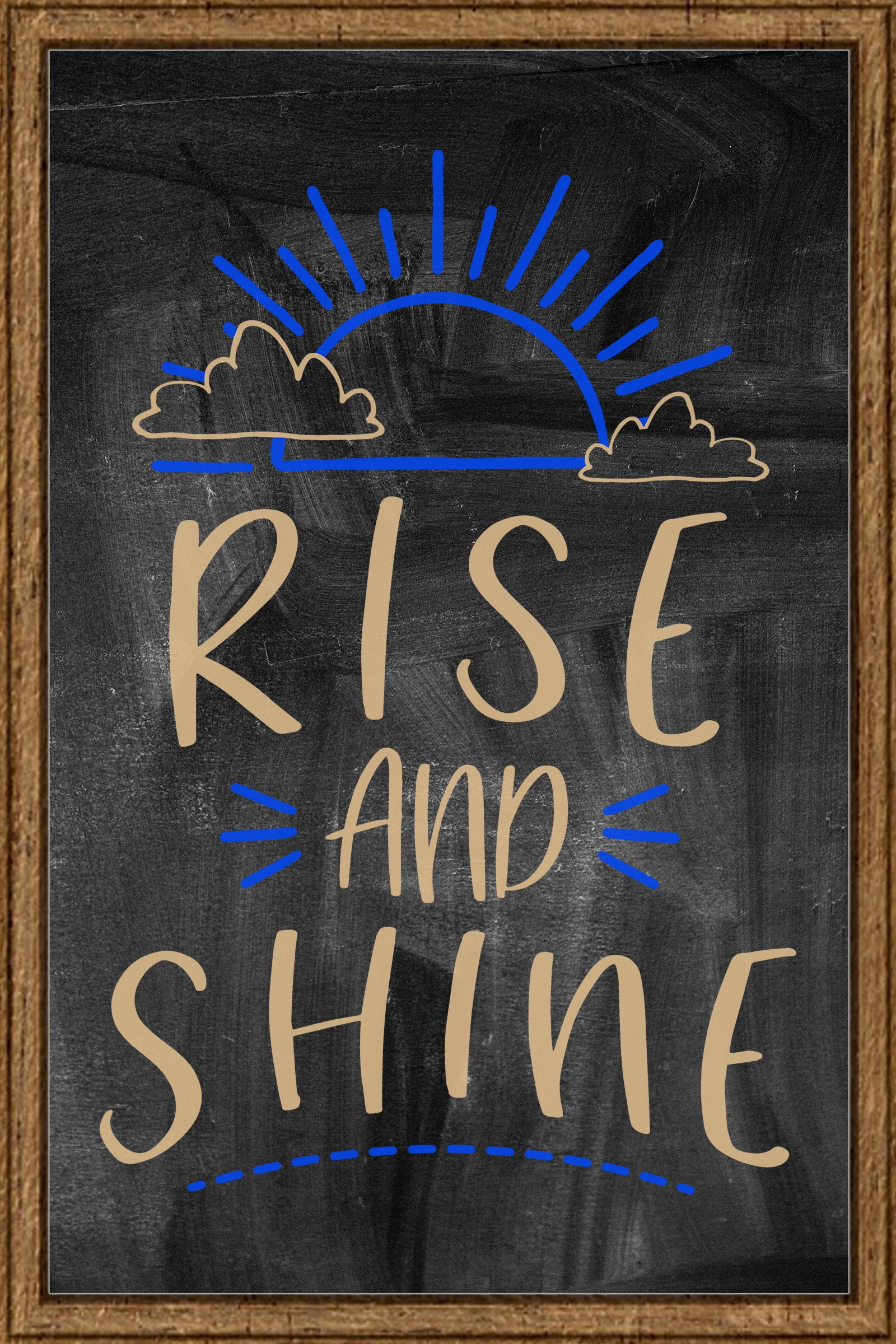 Rise And Shine Sun And Clouds Sky Morning Early Riser Tin Sign Chalk ...
