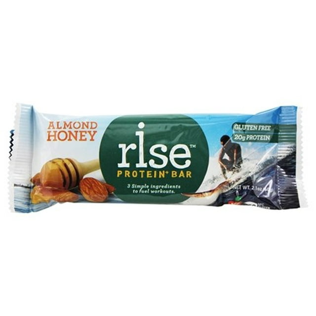 Rise Foods Boomi Bar Low Sugar Energy Protein Bar, Almond Honey, 2.1 Oz ...
