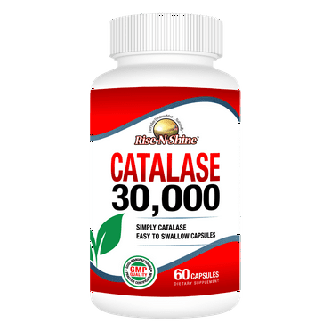 Catalase Extreme 10,000, 60 Capsules - Enzyme Replenisher, Hair ...